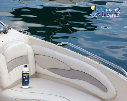 Premium Marine Wax for Boats & RV's with High Gloss Finish - 16 fl oz By Direct 2 Boater