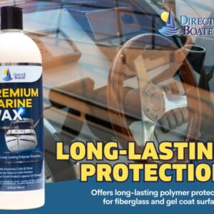 Premium Marine Wax for Boats & RV's with High Gloss Finish - 16 fl oz By Direct 2 Boater