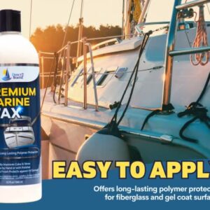 Premium Marine Wax for Boats & RV's with High Gloss Finish - 16 fl oz By Direct 2 Boater