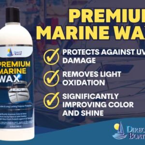 Premium Marine Wax for Boats & RV's with High Gloss Finish - 16 fl oz By Direct 2 Boater