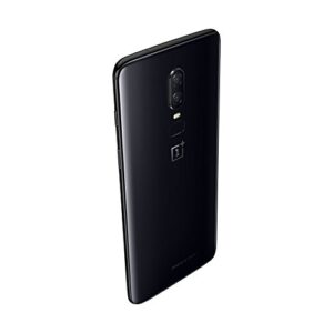 OnePlus 6 A6003 Dual-SIM (128GB Storage | 8GB RAM) (GSM Only, No CDMA) Factory Unlocked 4G Smartphone (Mirror Black) - International Version / No Warranty