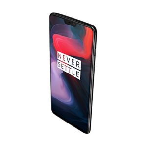 OnePlus 6 A6003 Dual-SIM (128GB Storage | 8GB RAM) (GSM Only, No CDMA) Factory Unlocked 4G Smartphone (Mirror Black) - International Version / No Warranty