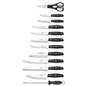 Hampton Forge Atlantis–20PieceKnife BlockSet, 20-Piece, Black