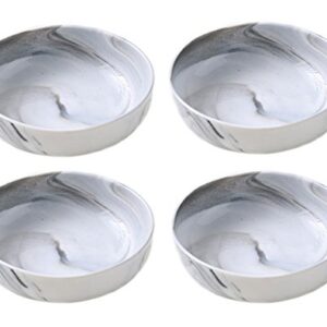 4PCS Marble Ceramic Sauce Dish Seasoning Dish Appetizer Plates