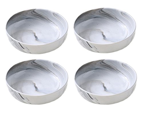 4PCS Marble Ceramic Sauce Dish Seasoning Dish Appetizer Plates