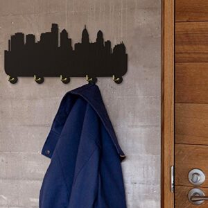 the geeky days america philadelphia skyline tourist attraction modern decor wall hooks clothes coat robe hooks towel hooks keys holder bedroom bathroom hanger