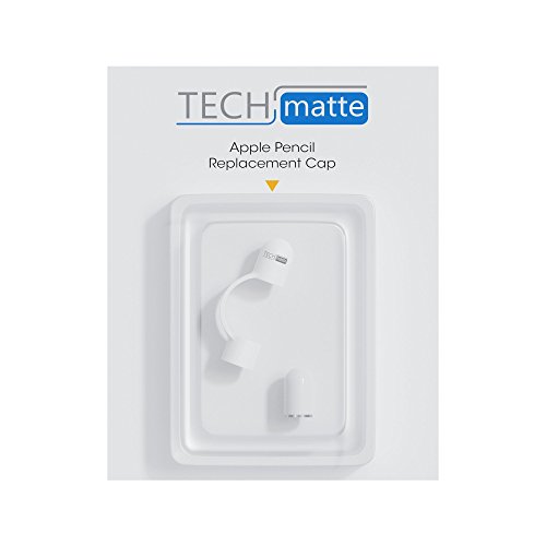 TechMatte Magnetic Replacement Cap Compatible with Apple Pencil 1st Generation (with Cap Holder) (Updated Version)