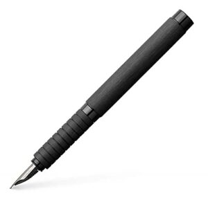 faber-castell essentio 148482 fountain pen aluminium black