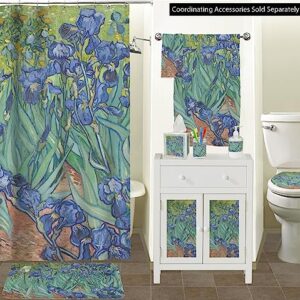 RNK Shops Irises (Van Gogh) Waste Basket - Double Sided (White)