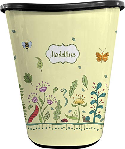 YouCustomizeIt Nature Inspired Waste Basket - Double Sided (Black) (Personalized)