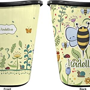 YouCustomizeIt Nature Inspired Waste Basket - Double Sided (Black) (Personalized)