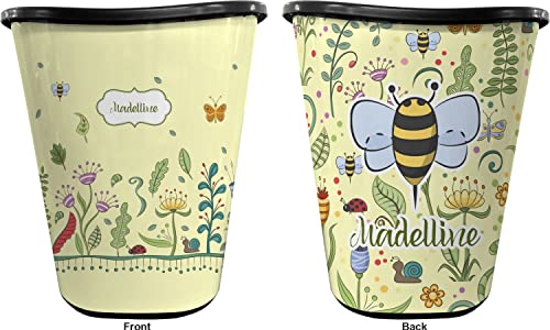 YouCustomizeIt Nature Inspired Waste Basket - Double Sided (Black) (Personalized)