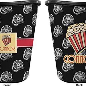 RNK Shops Movie Theater Waste Basket - Double Sided (Black) (Personalized)