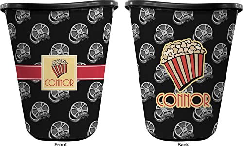 RNK Shops Movie Theater Waste Basket - Double Sided (Black) (Personalized)