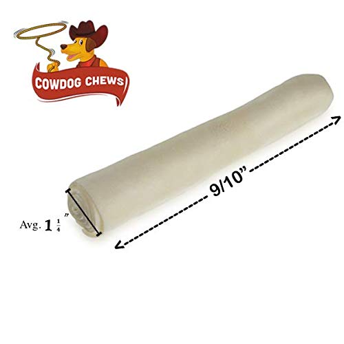 Cowdog Chews Retriever Roll 9-10 inch (15 Pack) All Natural Rawhide Dog Treat Bone