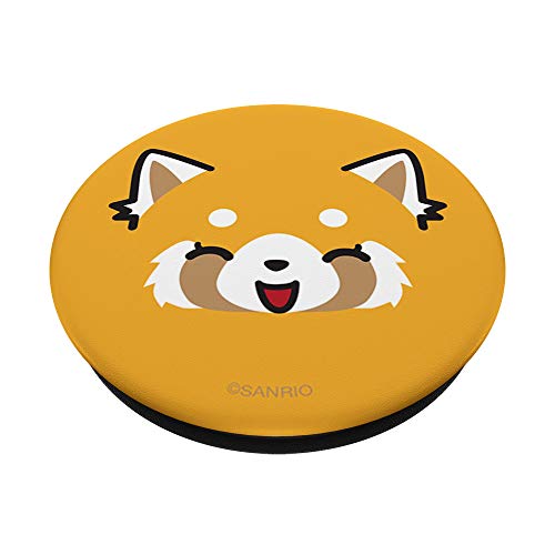 Aggretsuko Happy Face PopSockets Stand for Smartphones and Tablets PopSockets PopGrip: Swappable Grip for Phones & Tablets