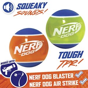 Nerf Dog 2 inch TPR Squeak Tennis Ball 2-Pack