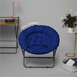 Urban Shop Oversized Polycanvas Saucer Chair, Navy