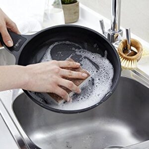 Full Circle Kitchen Sink Set - Ceramic Organizer with Be Good Dish Brush and In a Nutshell Scrubbing Sponges