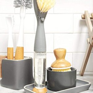 Full Circle Kitchen Sink Set - Ceramic Organizer with Be Good Dish Brush and In a Nutshell Scrubbing Sponges