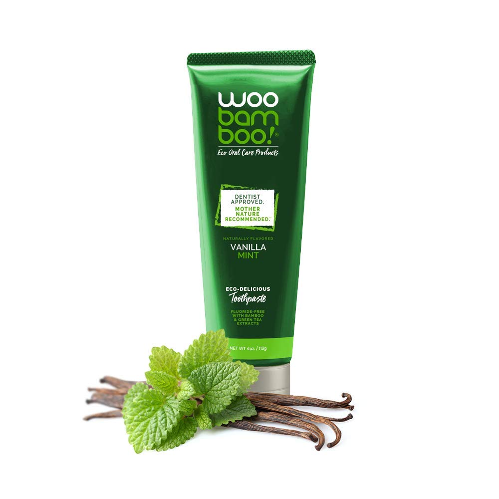 Woo Bamboo Toothpaste Vanilla Mint-4 Oz