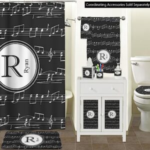 RNK Shops Musical Notes Waste Basket - Double Sided (Black) (Personalized)