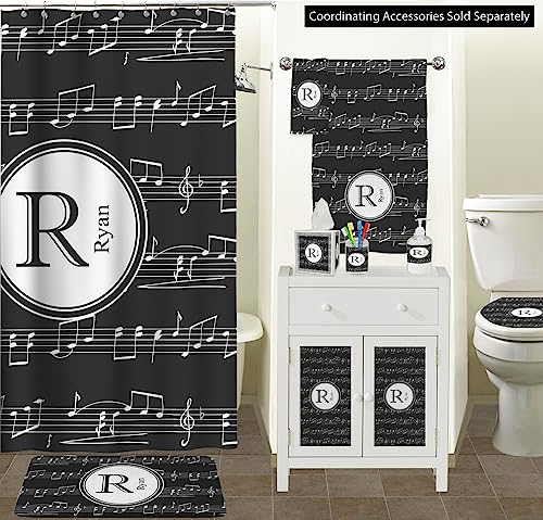 RNK Shops Musical Notes Waste Basket - Double Sided (Black) (Personalized)