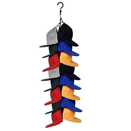 YYST Closet Hanging Cap Keeper Closet Cap Racks Hats Holders Closet Hook Storage Organizer - Fit Most Hats - No Hats Included