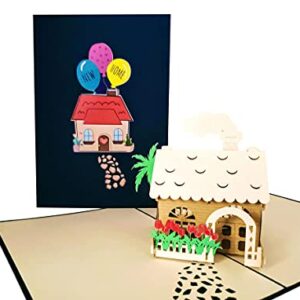 iGifts And Cards Fun Housewarming 3D Pop Up Greeting Card - New House Pop Up Card, Happy Moving Gift, Welcome Home Card, Congratulations On Your Housiversary, Realtor Thank You, Bienvenidos A Mi Casa