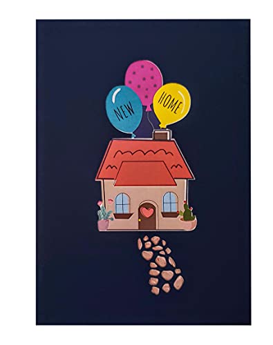 iGifts And Cards Fun Housewarming 3D Pop Up Greeting Card - New House Pop Up Card, Happy Moving Gift, Welcome Home Card, Congratulations On Your Housiversary, Realtor Thank You, Bienvenidos A Mi Casa