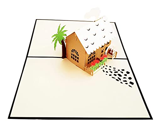 iGifts And Cards Fun Housewarming 3D Pop Up Greeting Card - New House Pop Up Card, Happy Moving Gift, Welcome Home Card, Congratulations On Your Housiversary, Realtor Thank You, Bienvenidos A Mi Casa