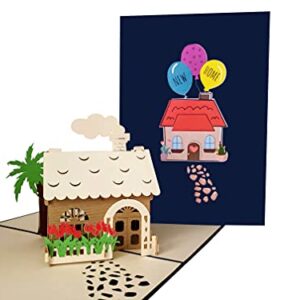 iGifts And Cards Fun Housewarming 3D Pop Up Greeting Card - New House Pop Up Card, Happy Moving Gift, Welcome Home Card, Congratulations On Your Housiversary, Realtor Thank You, Bienvenidos A Mi Casa