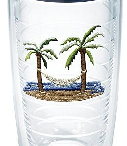 Tervis Palm Tree & Hammock Scene Insulated Tumbler, 1 Count (Pack of 1), Navy Lid