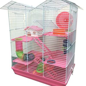 New Large Twin Towner Habitat Syrian Hamster Rodent Gerbil Mouse Mice Rat Wire Animal Cage