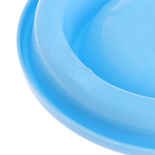 Wodwad Pet Feeding Double Bowls Plastic Anti Ants Food Water Feeder for Dogs Cats Puppy