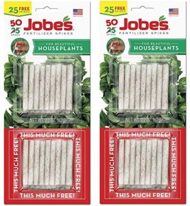 jobe's 5001t houseplant indoor fertilizer food spikes, 50 pack(2)