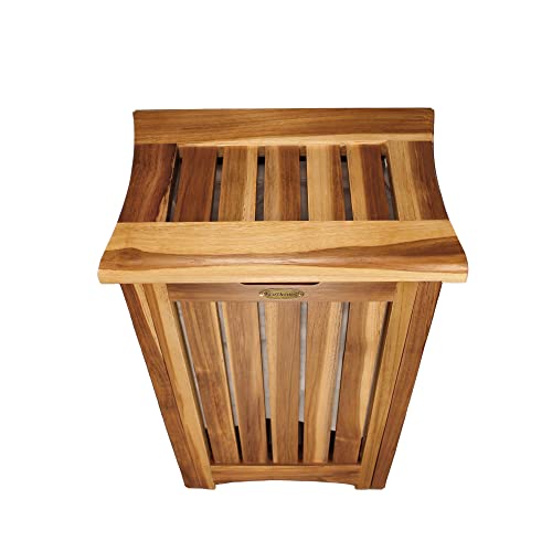 DecoTeak Solid Hamper, Brown