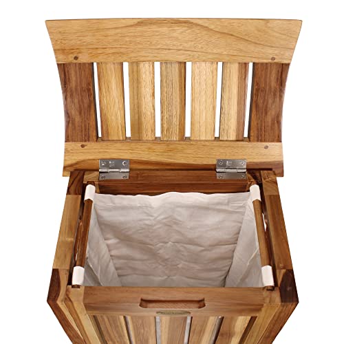 DecoTeak Solid Hamper, Brown