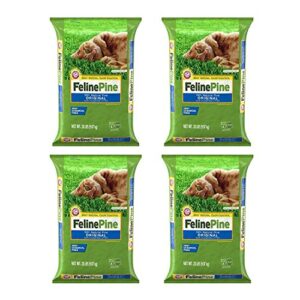 "ames" feline pine cat litter, 20 lbs - 4 pack