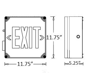 Waterproof Exit Sign