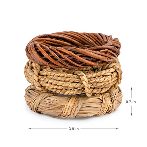 Niteangel 3-Pack of Natural Chew Ring for Small Animals