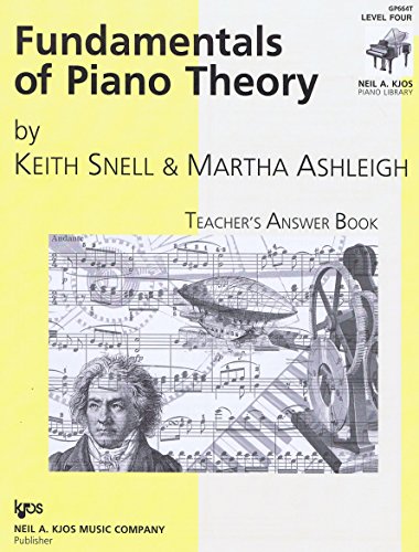 Fundamentals of Piano Theory Teacher's Answer Book Level Four