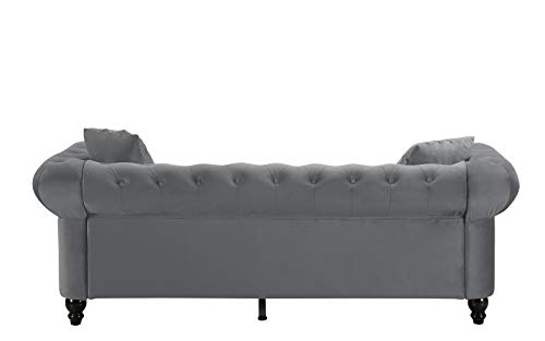 Divano Roma Classic Sofas, Large, Grey