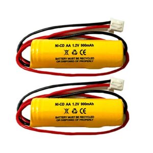 (2 pack) bst d-aa900bt custom-332 dantona elb cs01 ni-cd aa 900mah 1.2v battery exit sign emergency light osa268 lithonia exr led el m6 unitech aa900mah 1.2v