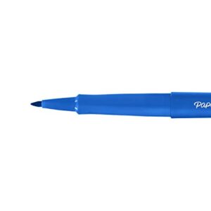 Paper Mate Flair Felt Tip Pens | Medium Point (0.7mm) | Blue | 5 Count