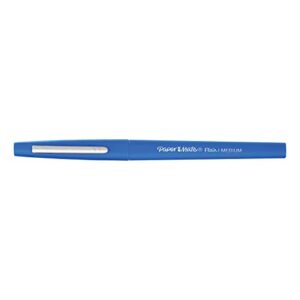 Paper Mate Flair Felt Tip Pens | Medium Point (0.7mm) | Blue | 5 Count