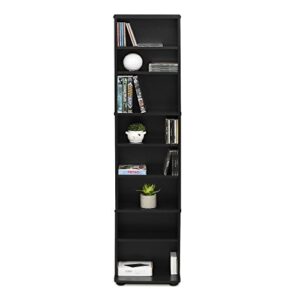 FURINNO JAYA Space Saving Multimedia Storage Tower, Espresso