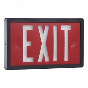 isolite self-luminous exit sign 10 yr. 1 face