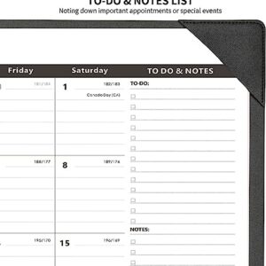 Nekmit Large Desk Calendar 2023-2024 with Black Desk Pad, 22"x17" desktop Calendar, Runs From July 2023 - December 2024 for Home or Office