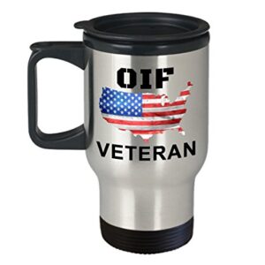 OIF Veteran Travel Mug - Operation Iraqi Freedom Stainless